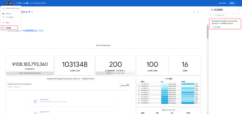【Looker x 生成AI】生成AIが分析結果を言語化！ Dashboard Summarization を使ってみた｜クラウドテクノロジーブログ｜ソフトバンク